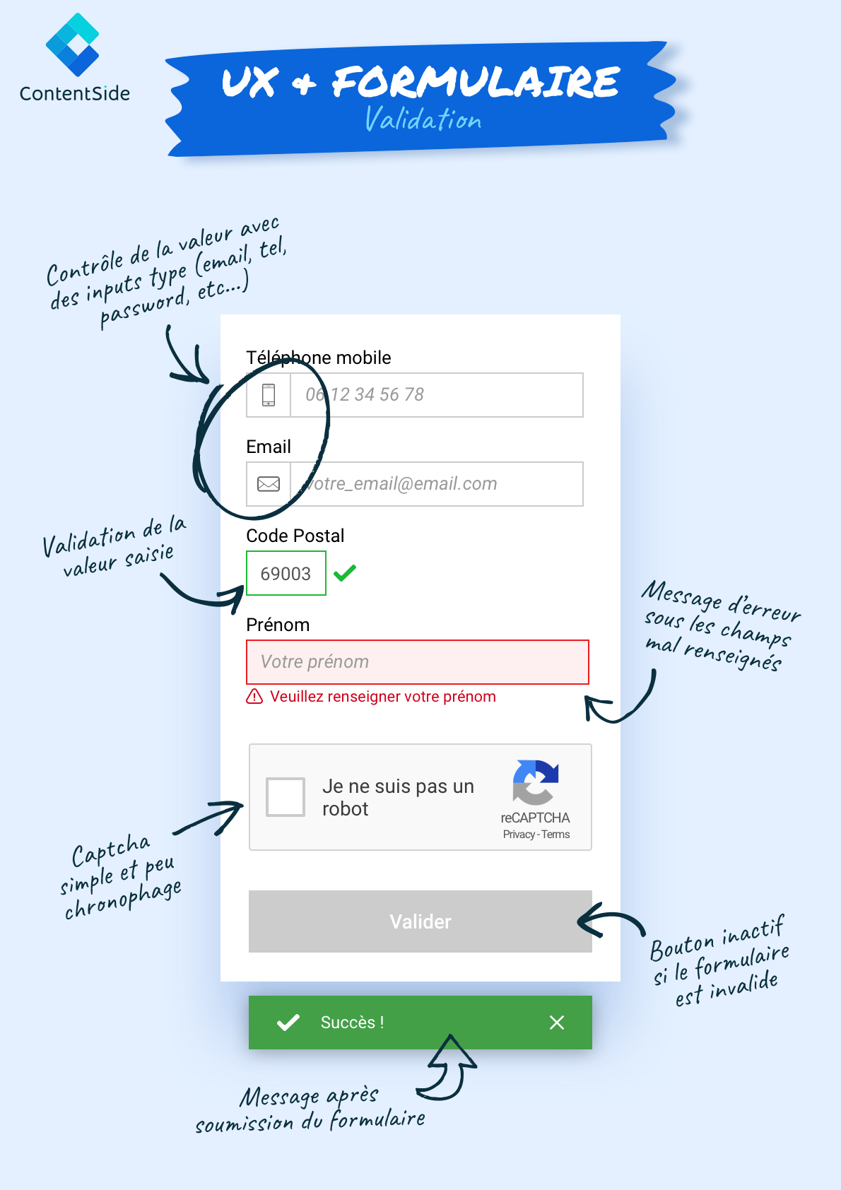 Comment réduire son taux de rebond en pensant "validation de formulaire"
